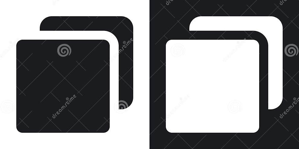 Copy Icon Set. Duplicate Document Paper or Sheet Vector Symbol. Copy ...