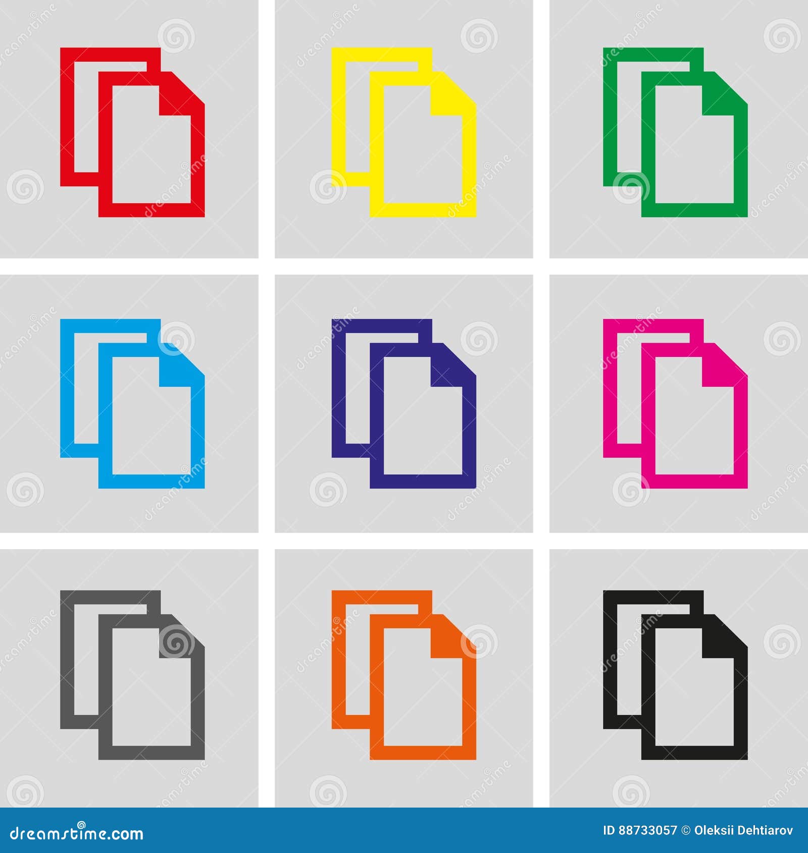 Copy Icon Stock Vector Illustration Flat Design Stock Vector ...