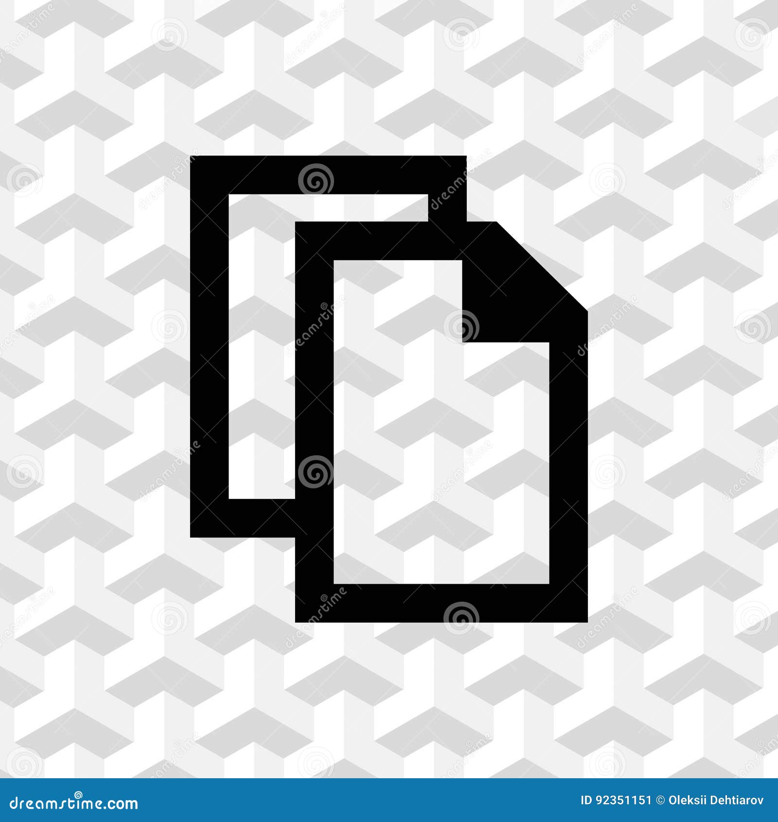 Copy Icon Stock Vector Illustration Flat Design Stock Vector ...