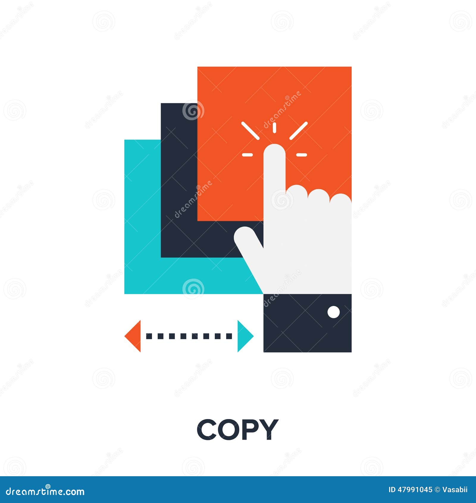 Copy Icon stock vector. Illustration of information, info - 47991045
