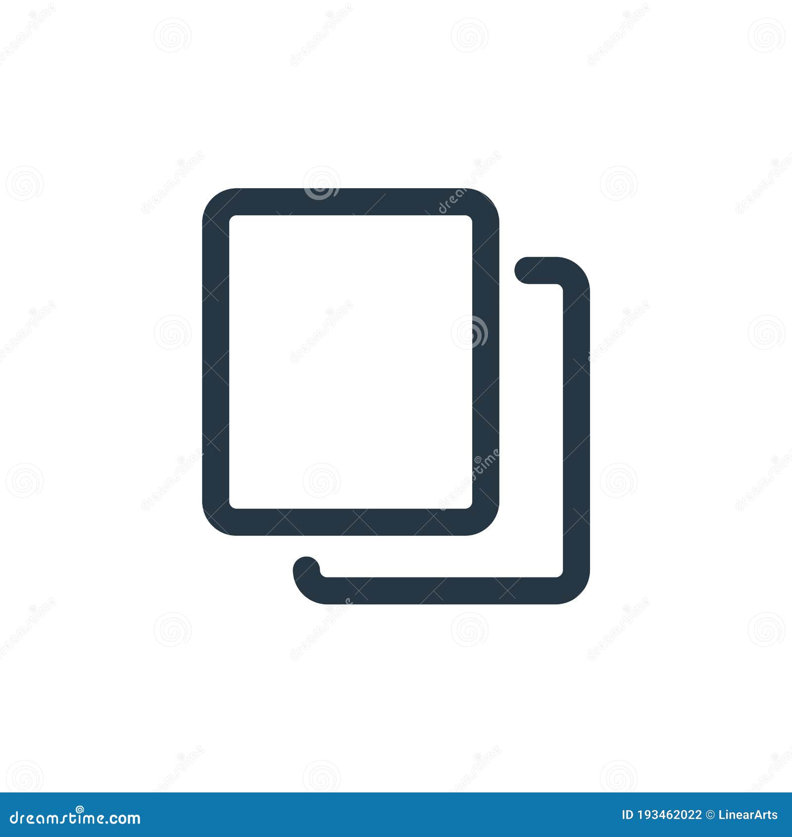 Copy Icon Vector Isolated On White Background, Copy Sign , Line ...