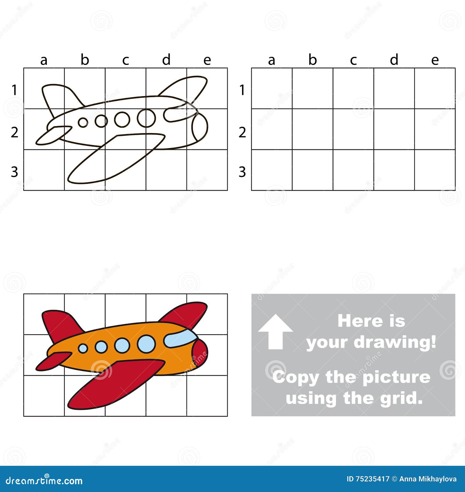 Copy The Grid Game, Complete The Educational Game For Kids. Printable ...