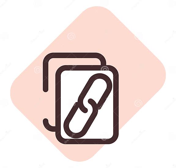Copy link, icon stock vector. Illustration of isolated - 259394571
