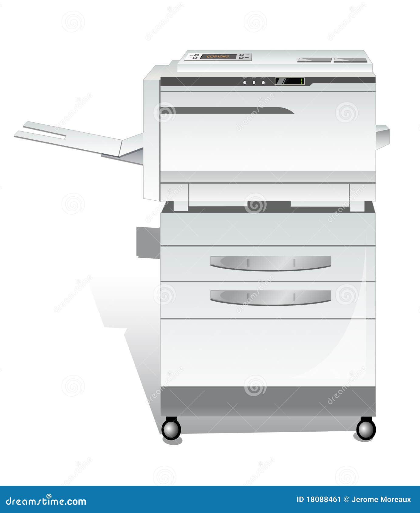 Copy machine stock illustration. Illustration of equipment - 18088461