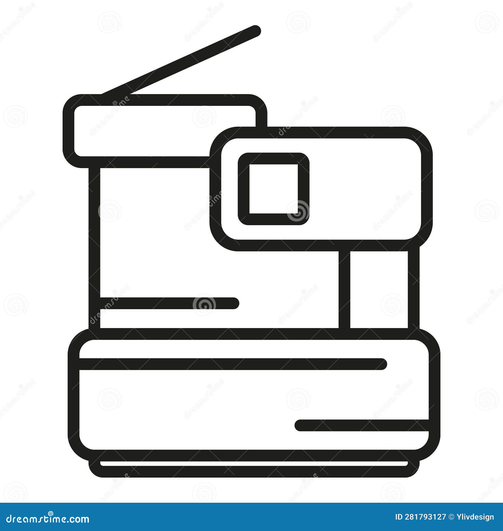 Copy Machine Icon Outline Vector. Digital Print Stock Vector ...