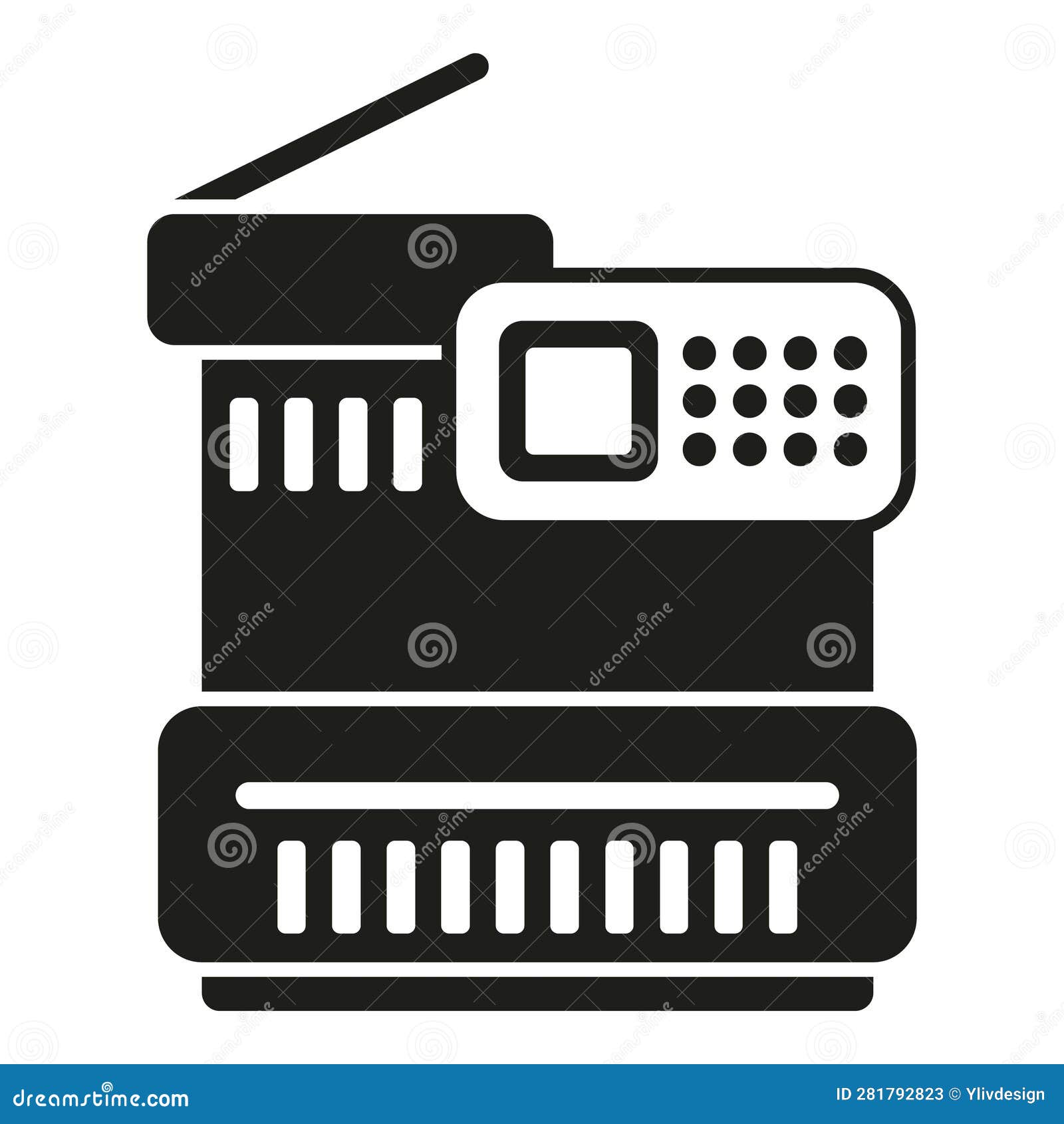 Copy Machine Icon Simple Vector. Digital Print Stock Vector ...