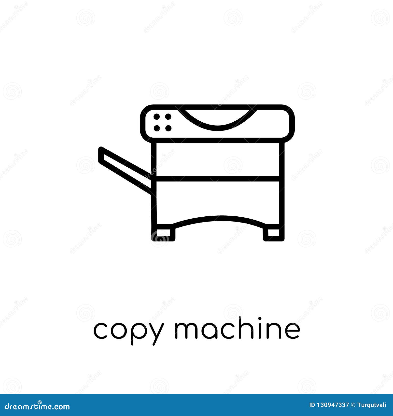 Copy Machine Icon. Trendy Modern Flat Linear Vector Copy Machine Stock ...