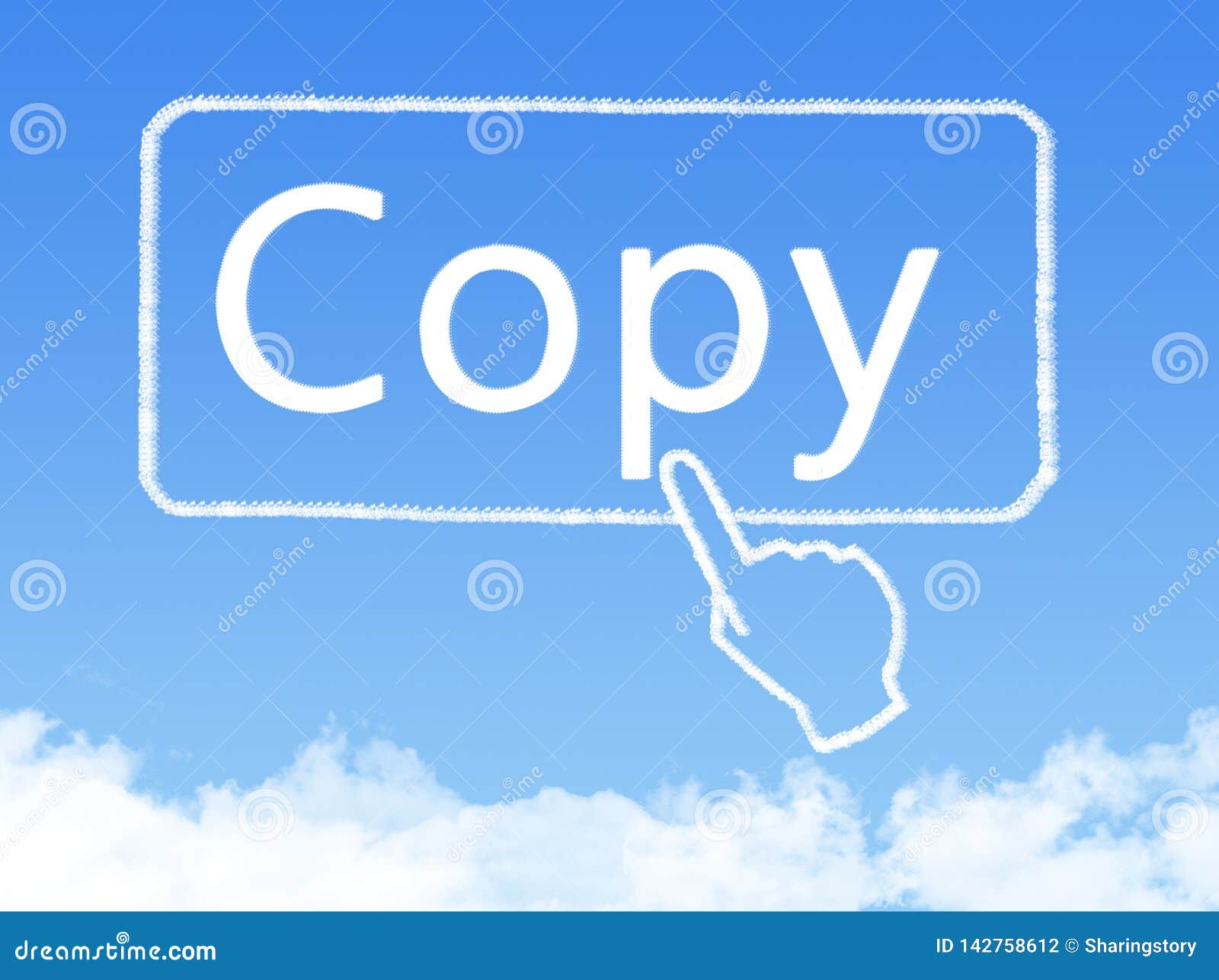 Copy message cloud shape stock illustration. Illustration of choice ...