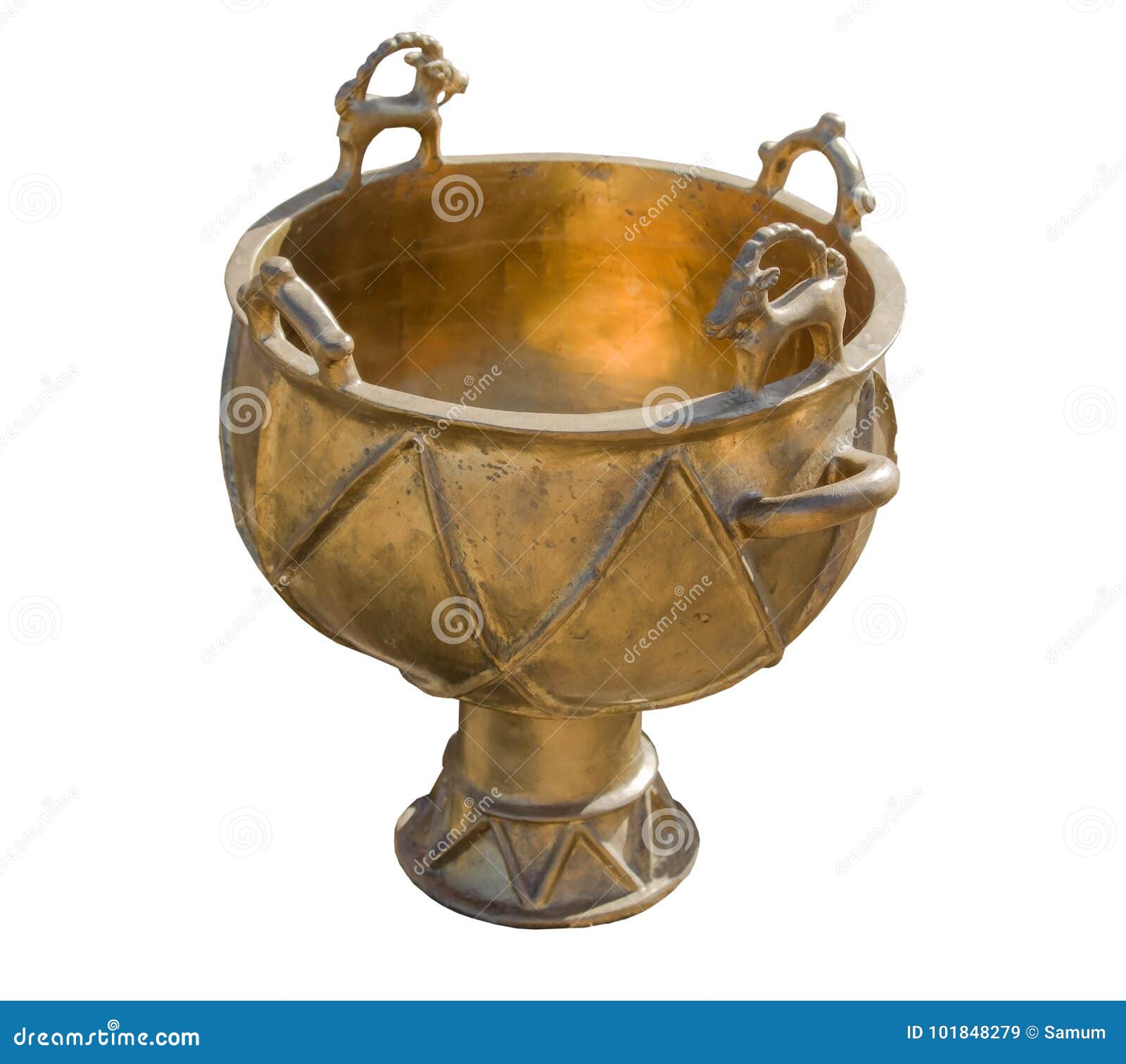 Copy of the ancient bowl stock image. Image of decoration - 101848279