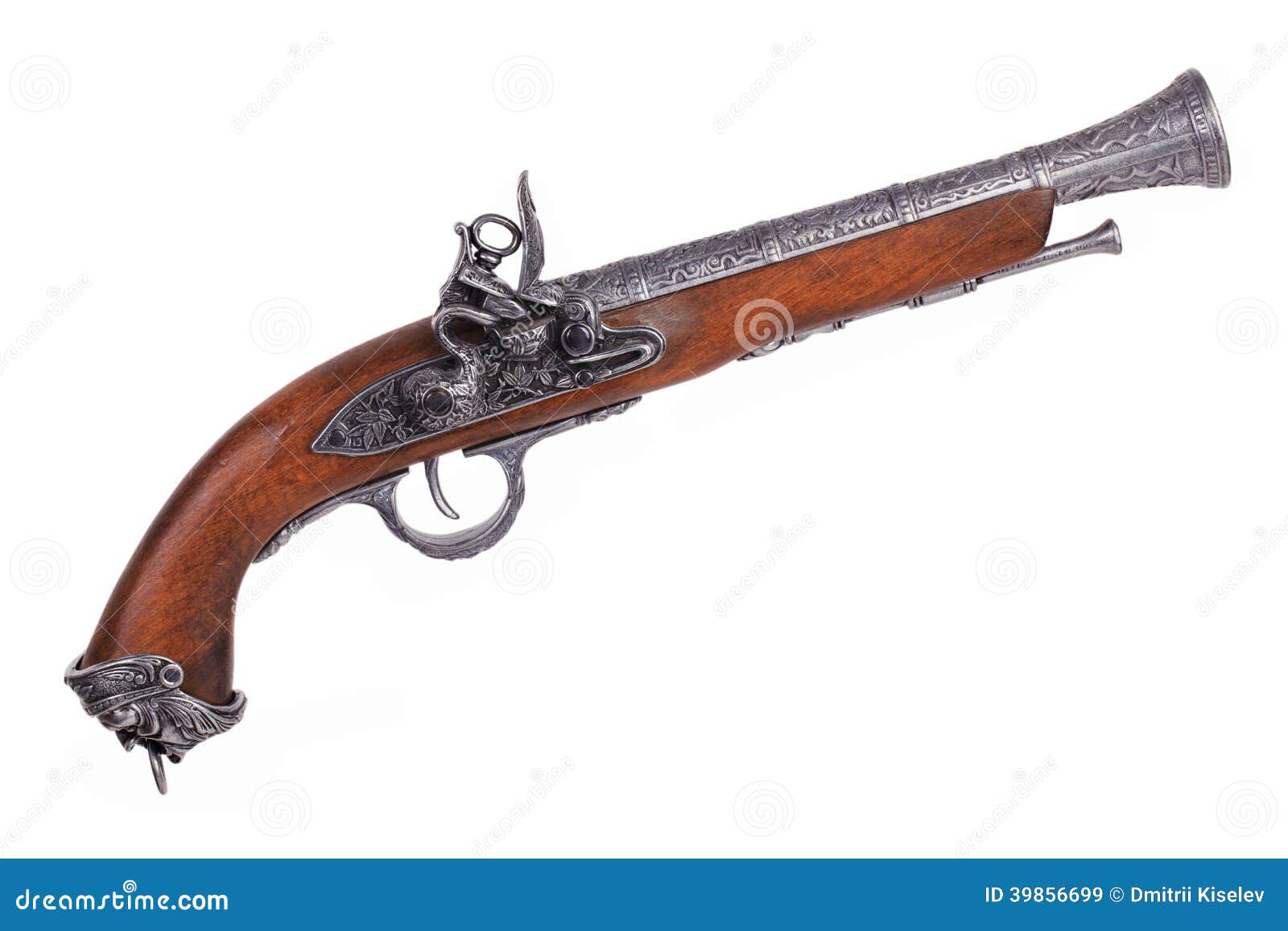 Copy of the Old Spanish Gun Stock Image - Image of white, handgun: 39856699
