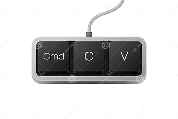 Copy Paste Button Combination. Computer Keyboard. Word on Pc Computer ...