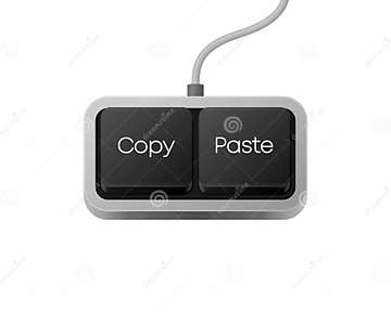 Copy Paste Button Combination. Computer Keyboard. Word on Pc Computer ...