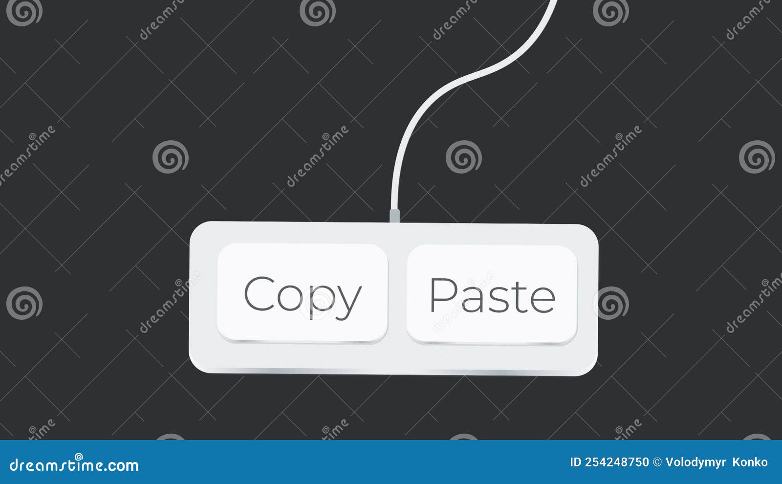 Copy Paste Button Control Ctrl C V Stock Footage - Video of paste ...