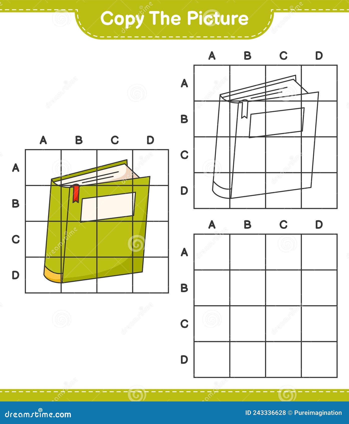 Copy the Picture, Copy the Picture of Book Using Grid Lines ...