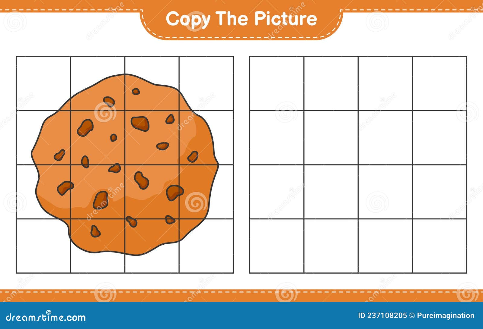 Copy the Picture, Copy the Picture of Cookie Using Grid Lines ...