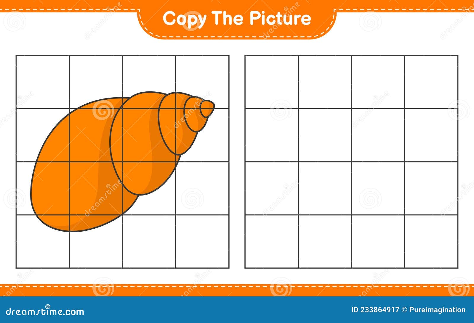 Copy the Picture, Copy the Picture of Sea Shells Using Grid Lines ...
