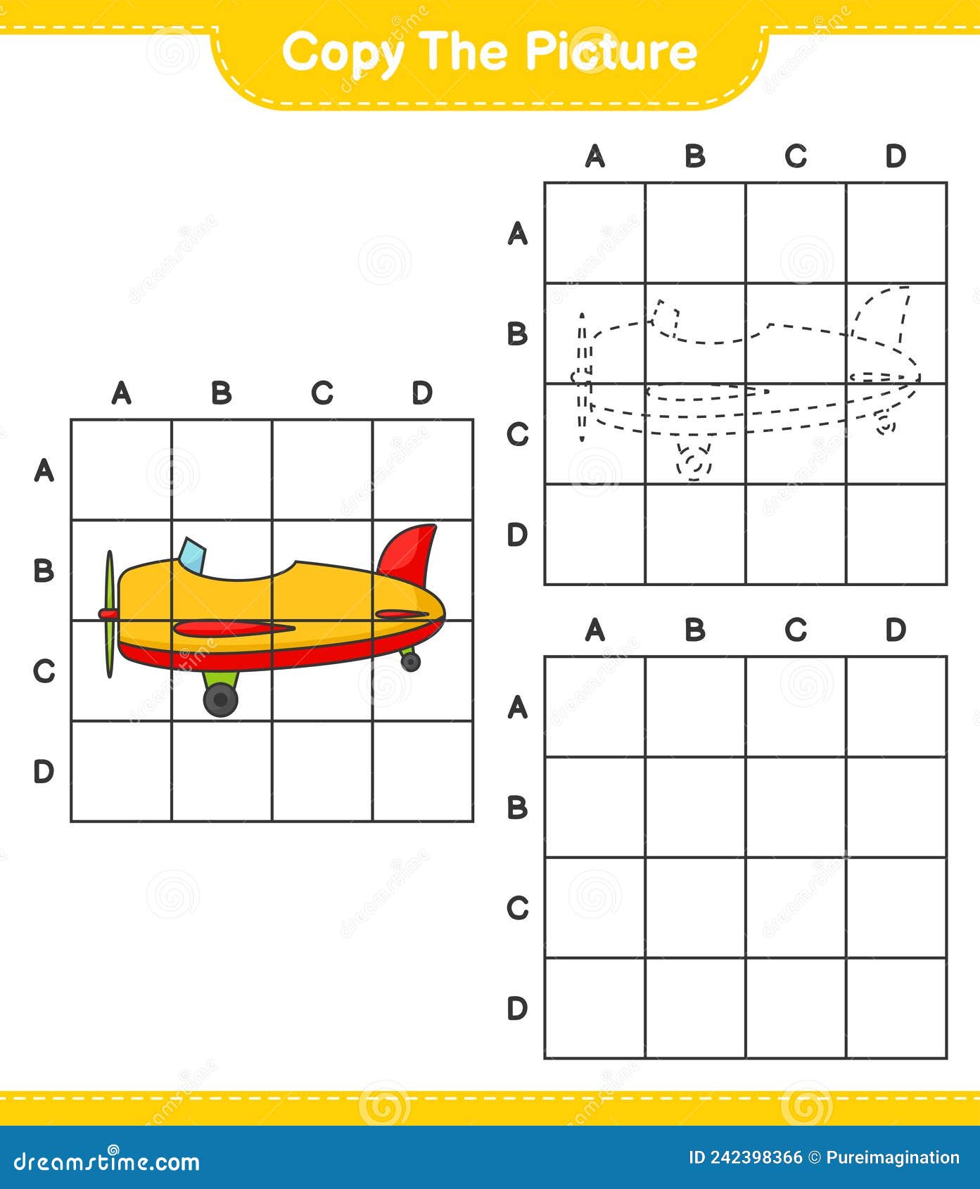 Copy the Picture, Copy the Picture of Plane Using Grid Lines ...