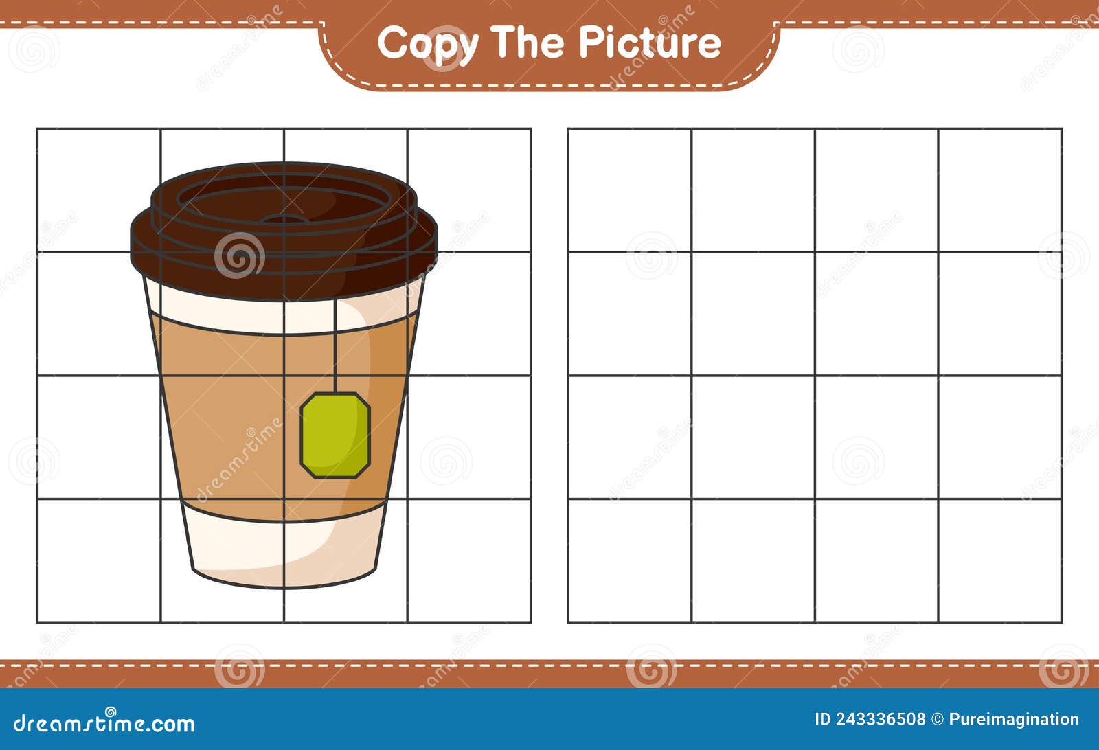 Copy the Picture, Copy the Picture of Tea Cup Using Grid Lines ...