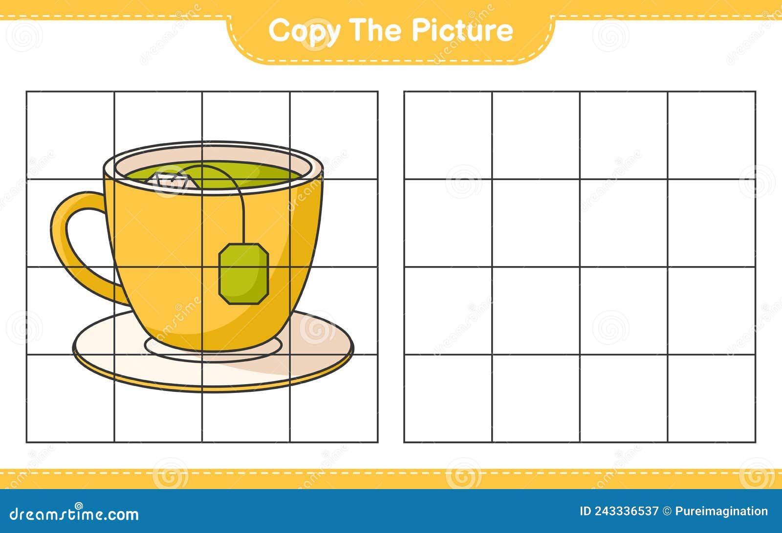 Copy the Picture, Copy the Picture of Tea Cup Using Grid Lines ...