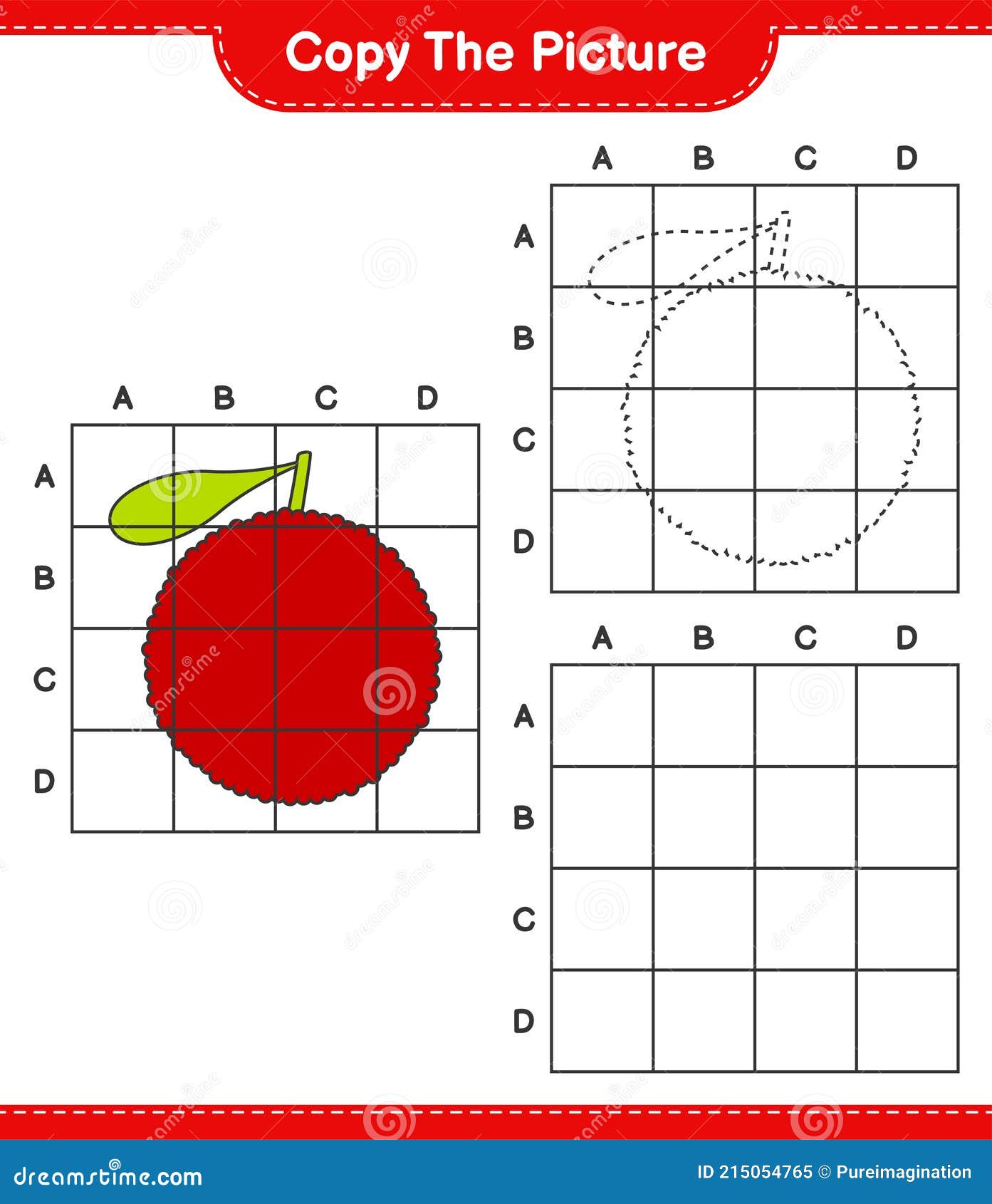 Copy the Picture, Copy the Picture of Yumberry Using Grid Lines ...