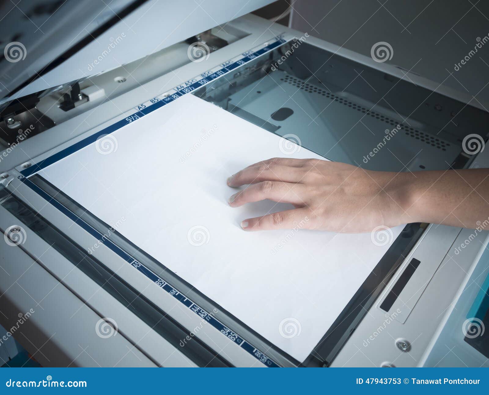 Copy print machine stock image. Image of worker, photocopier - 47943753