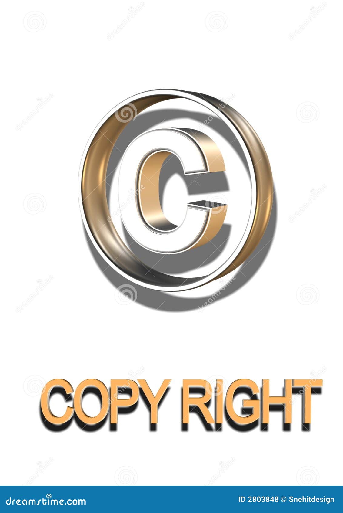 Copy Right Symbol stock illustration. Illustration of copy - 2803848
