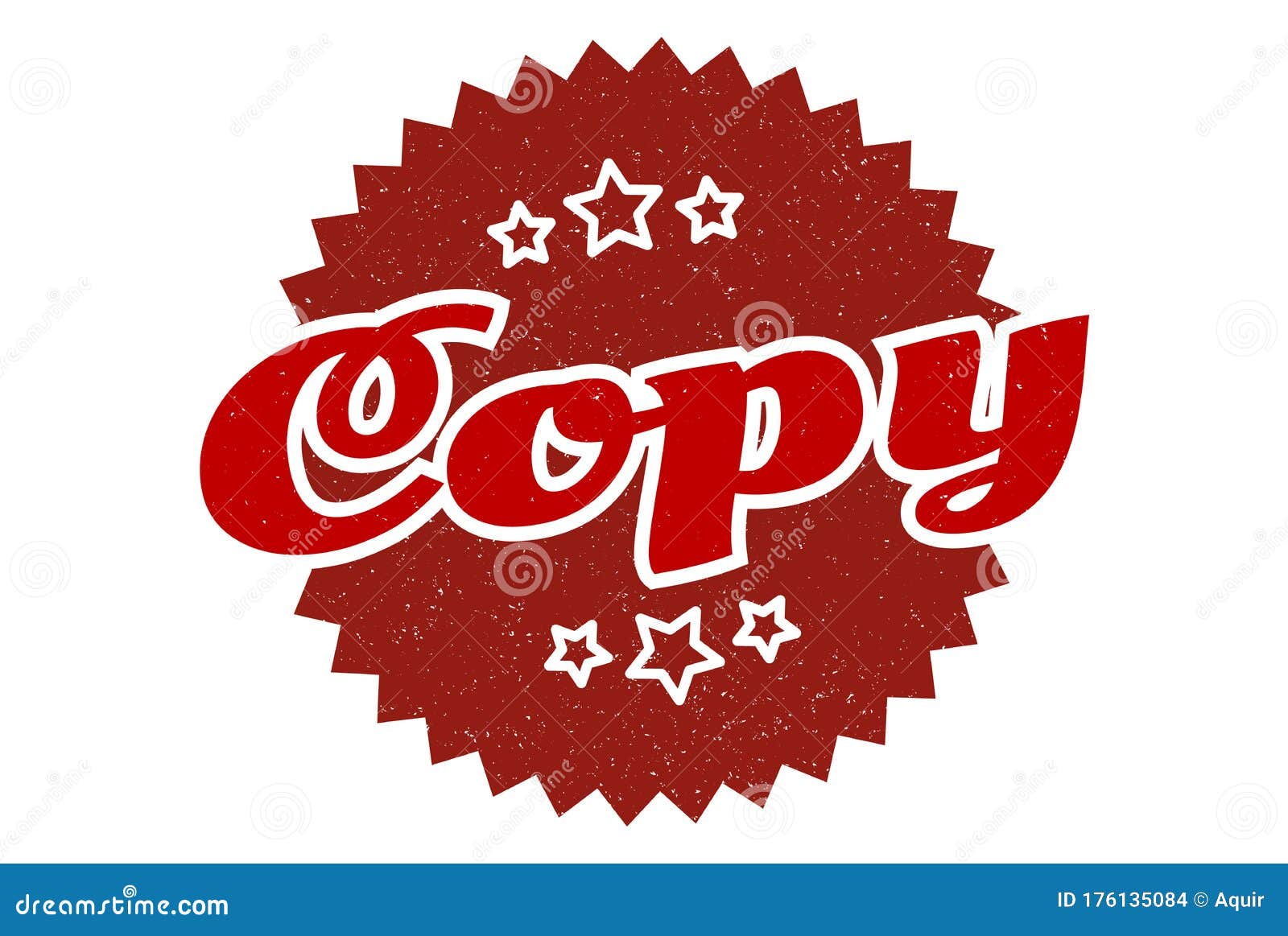 Copy Sign. Copy Vintage Retro Label Stock Vector - Illustration of ...