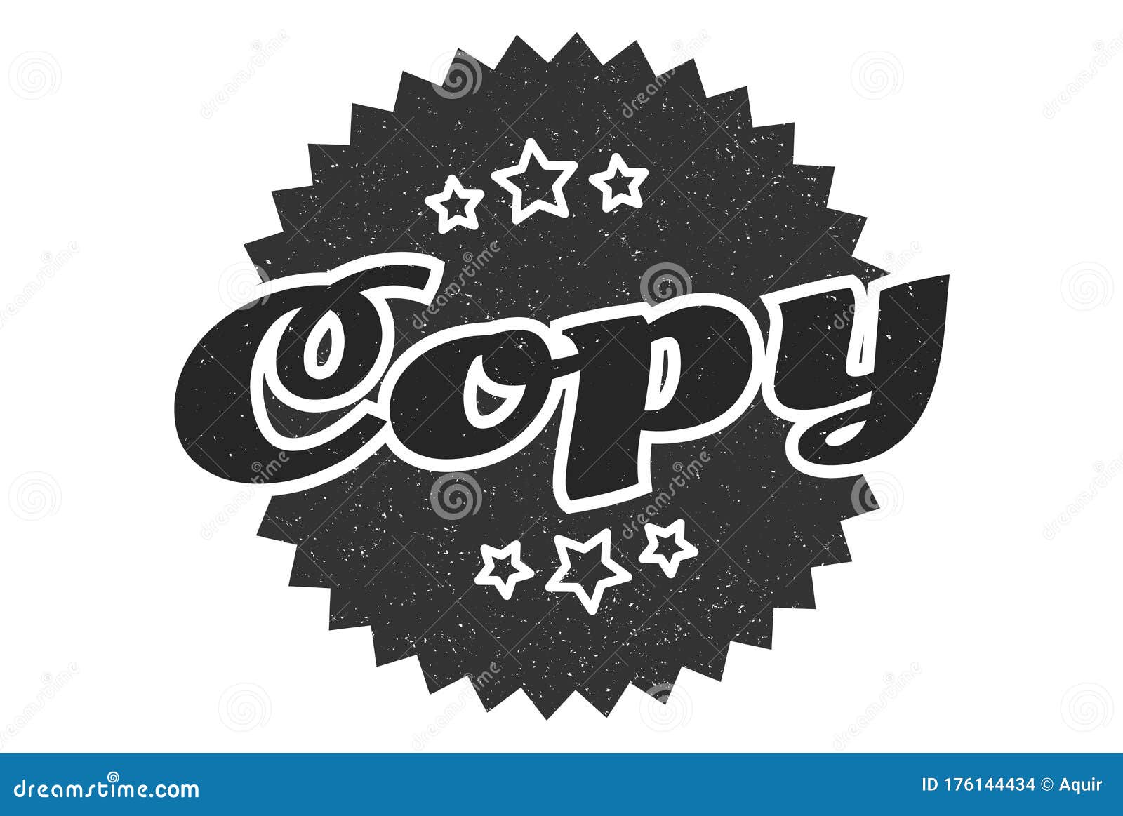 Copy Sign. Copy Vintage Retro Label Stock Vector - Illustration of ...