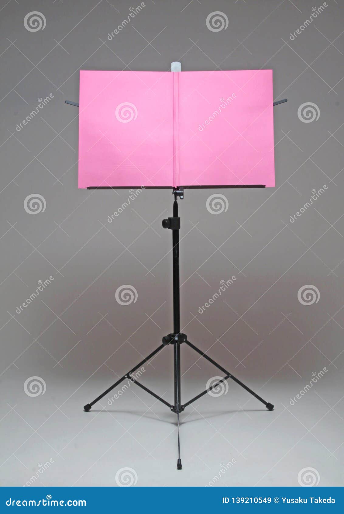 Close Up of Music Note Stand. Stock Image - Image of copy, message ...