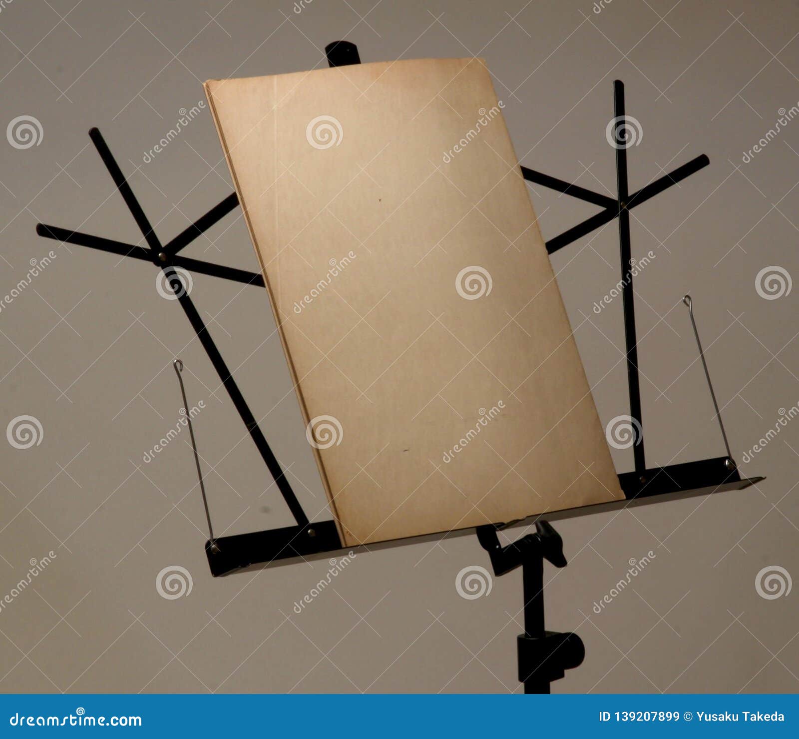 Close Up of Music Note Stand. Stock Image - Image of music, learning ...