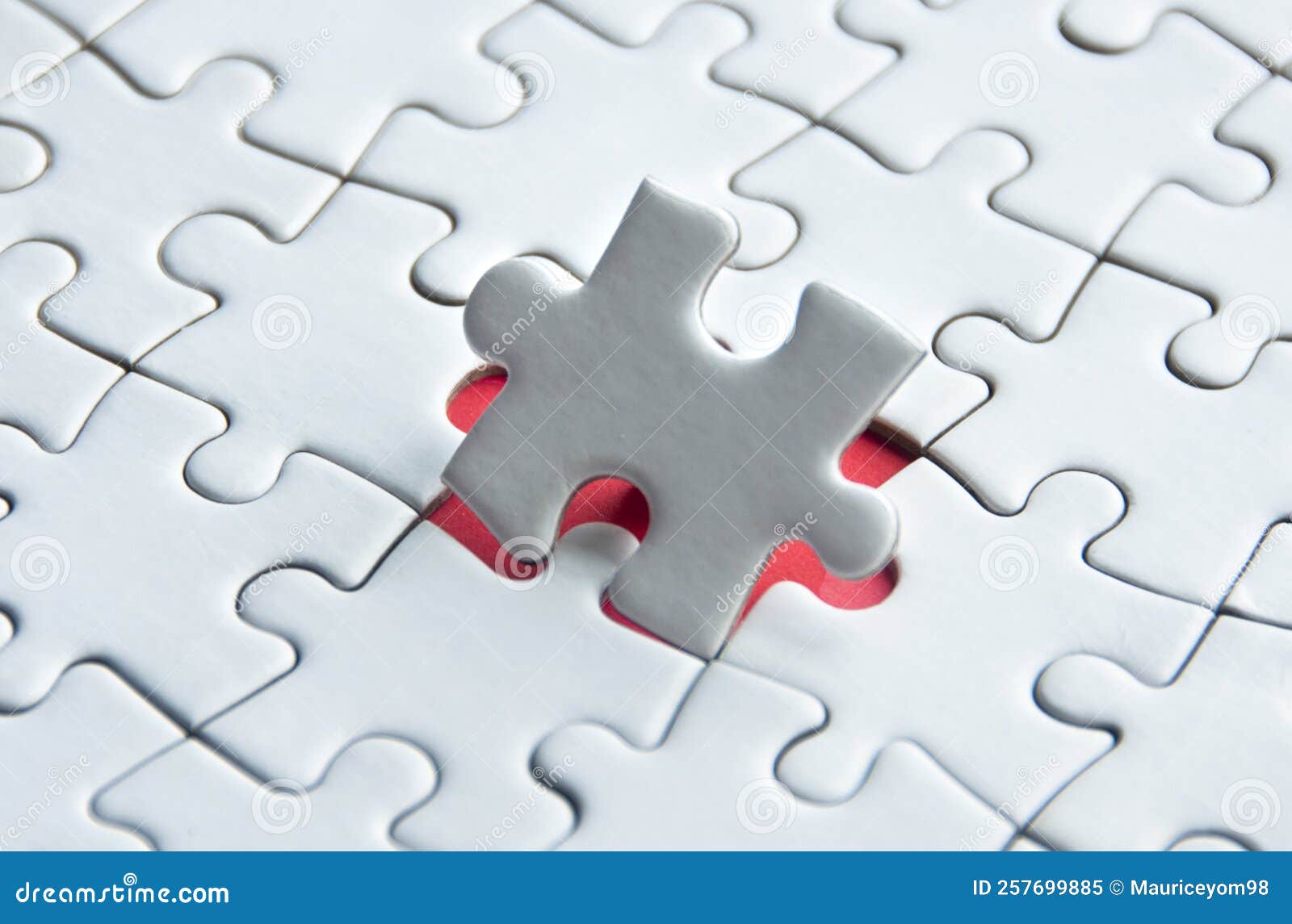 Copy Space of White Jigsaw Puzzle. Text and Ideas Concept Stock Image ...