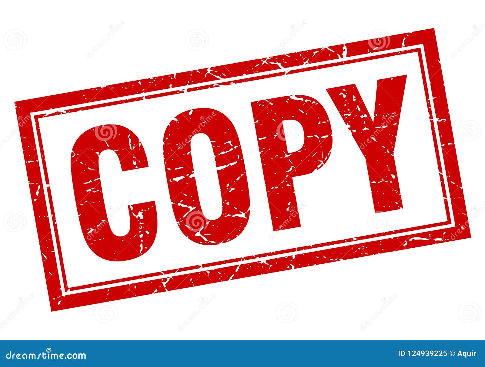 Copy stamp stock vector. Illustration of template, label - 124939225