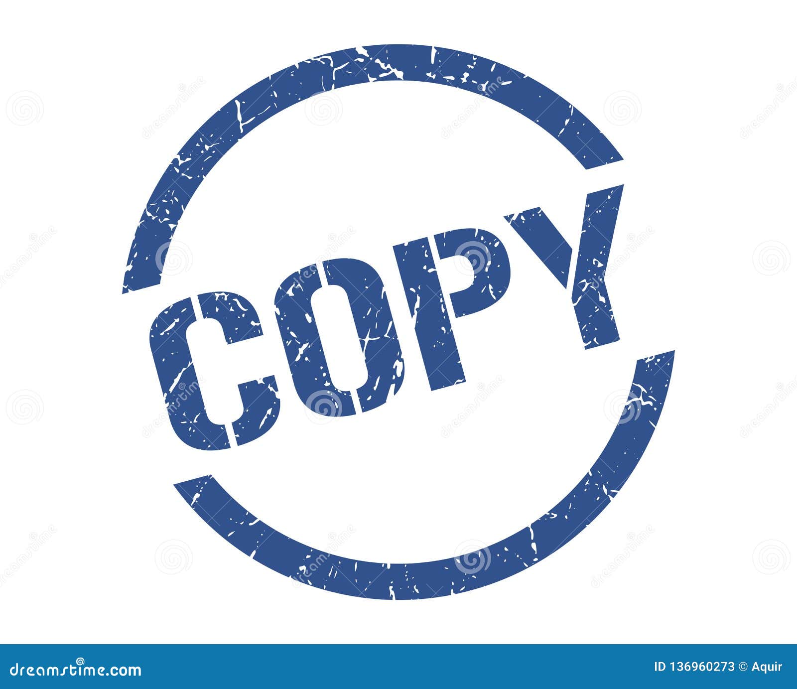 Copy stamp stock vector. Illustration of grungy, scratched - 136960273