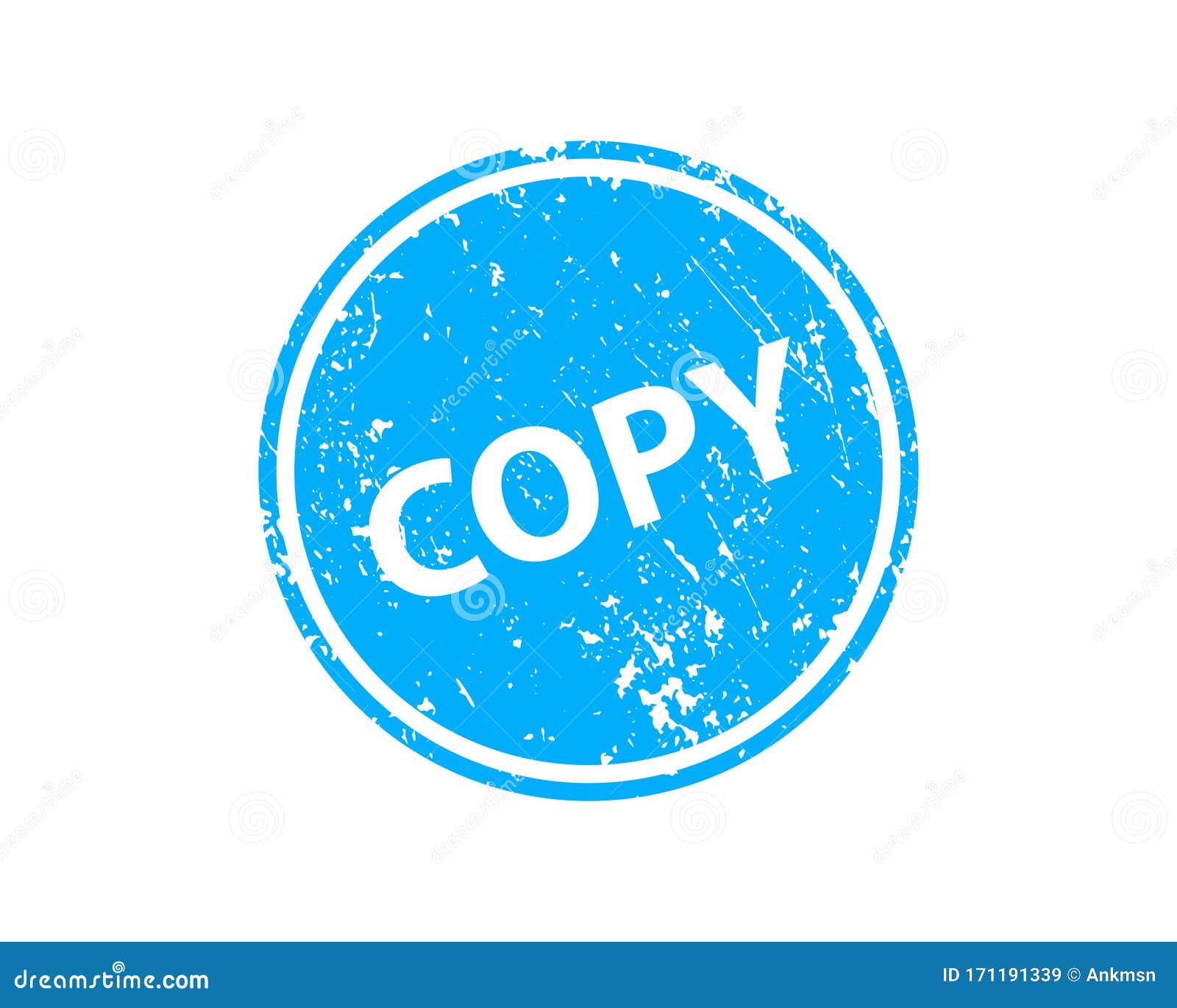Copy Stamp Vector Texture. Rubber Cliche Imprint Stock Vector ...