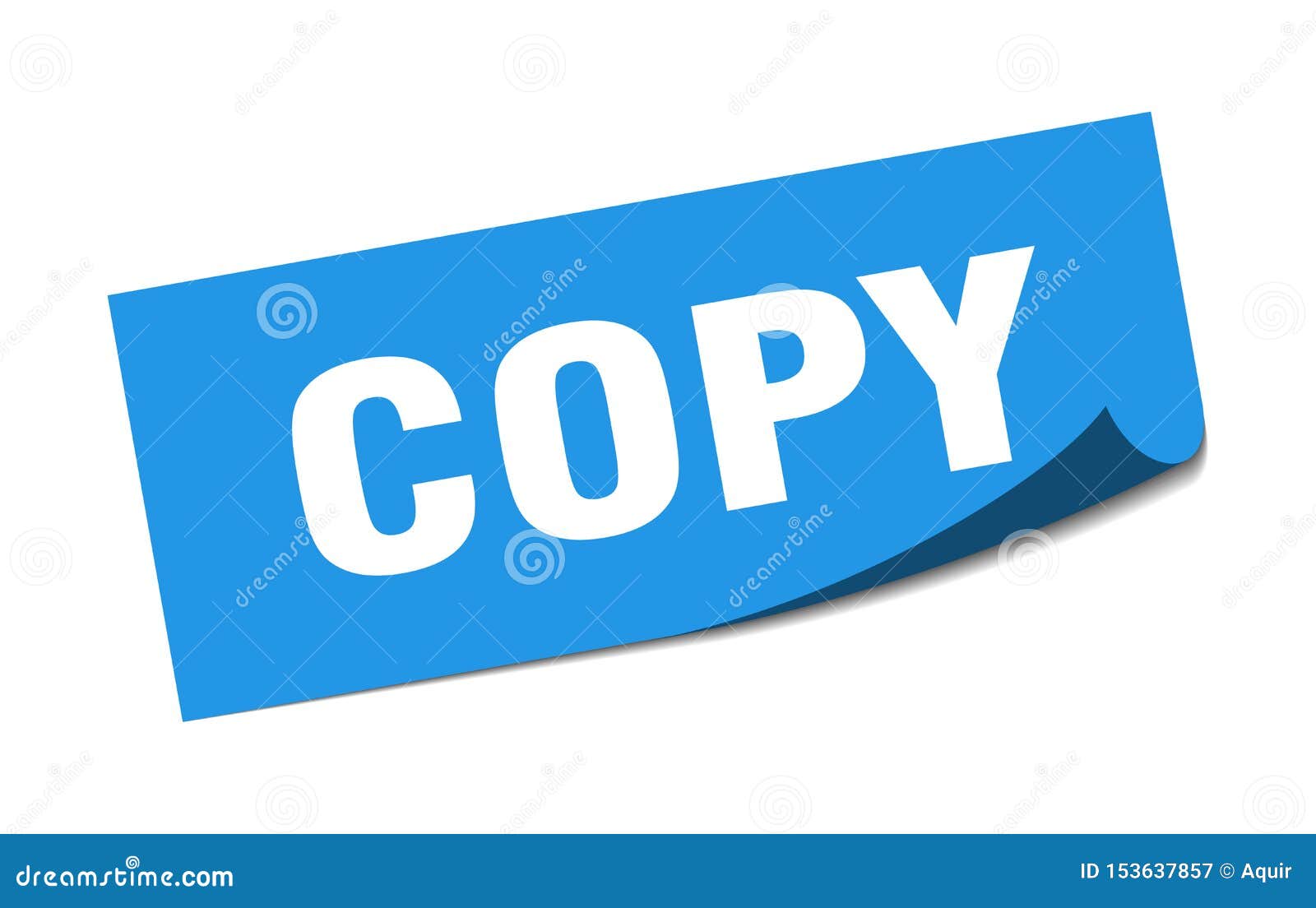 Copy sticker. stock vector. Illustration of design, vector - 153637857