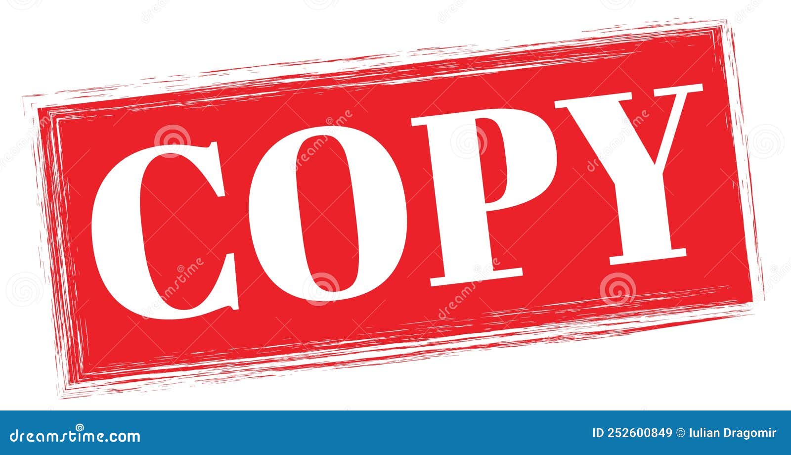 COPY Text Written on Red Stamp Sign Stock Illustration - Illustration ...
