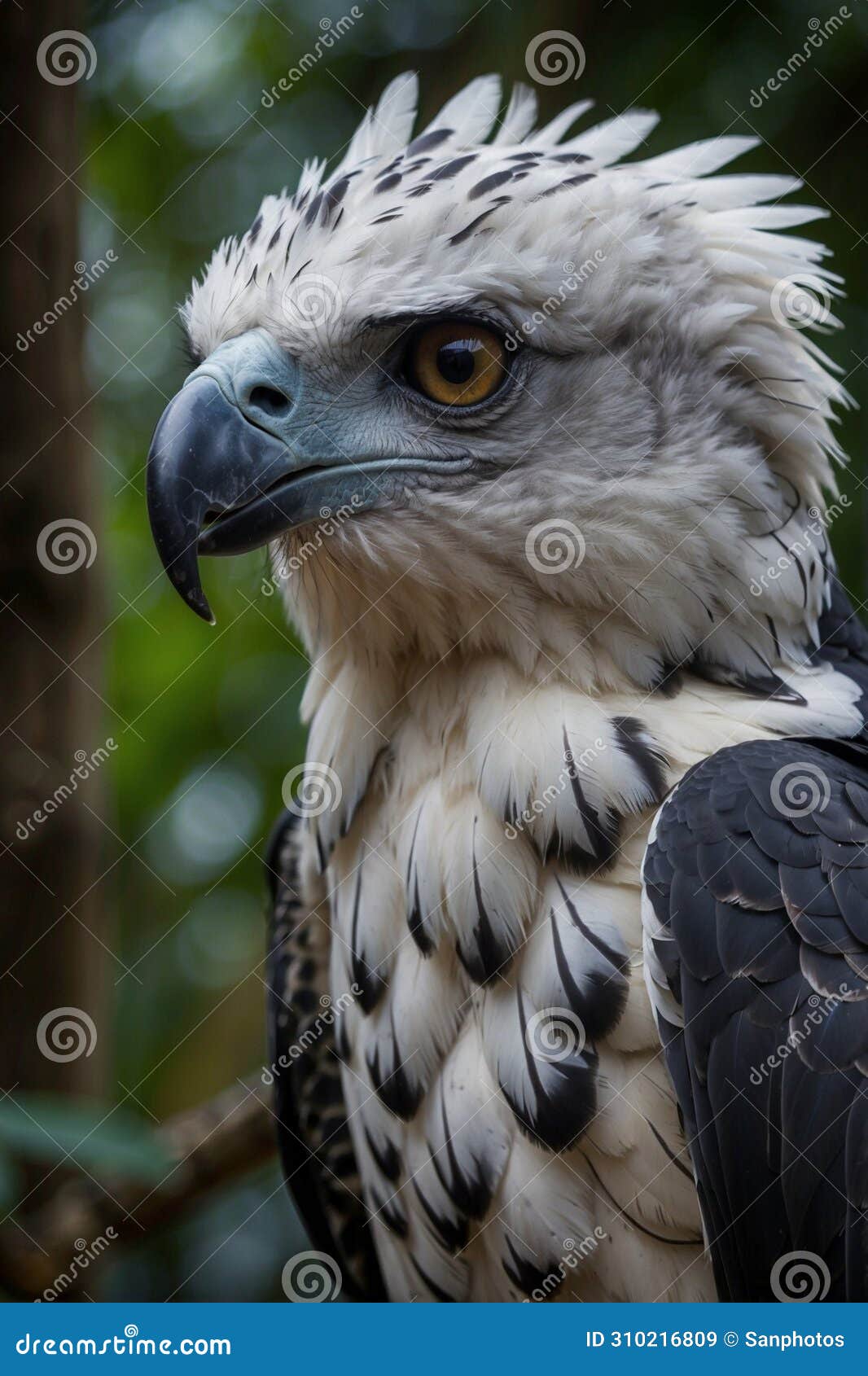Side-View Portrait of Harper Eagle: Intense Gaze and Majestic Plumage ...