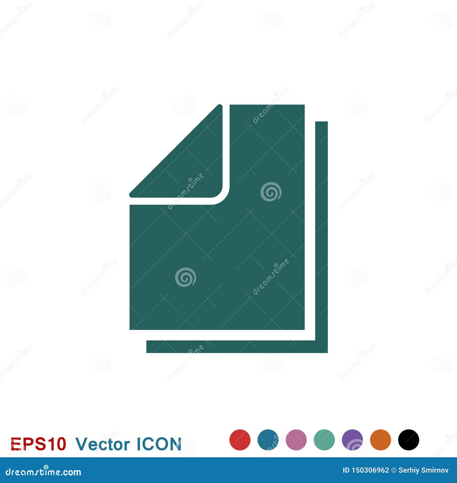 Copy Vector Icon. Duplicate App Symbol. Creative UI Item Stock ...