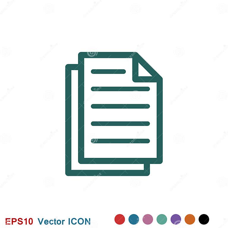 Copy Vector Icon. Duplicate App Symbol. Creative UI Item Stock ...