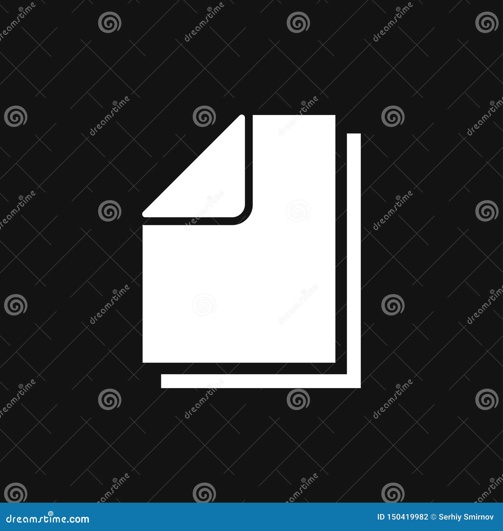 Copy Vector Icon. Duplicate App Symbol. Creative UI Item Stock Illustration - Illustration of ...