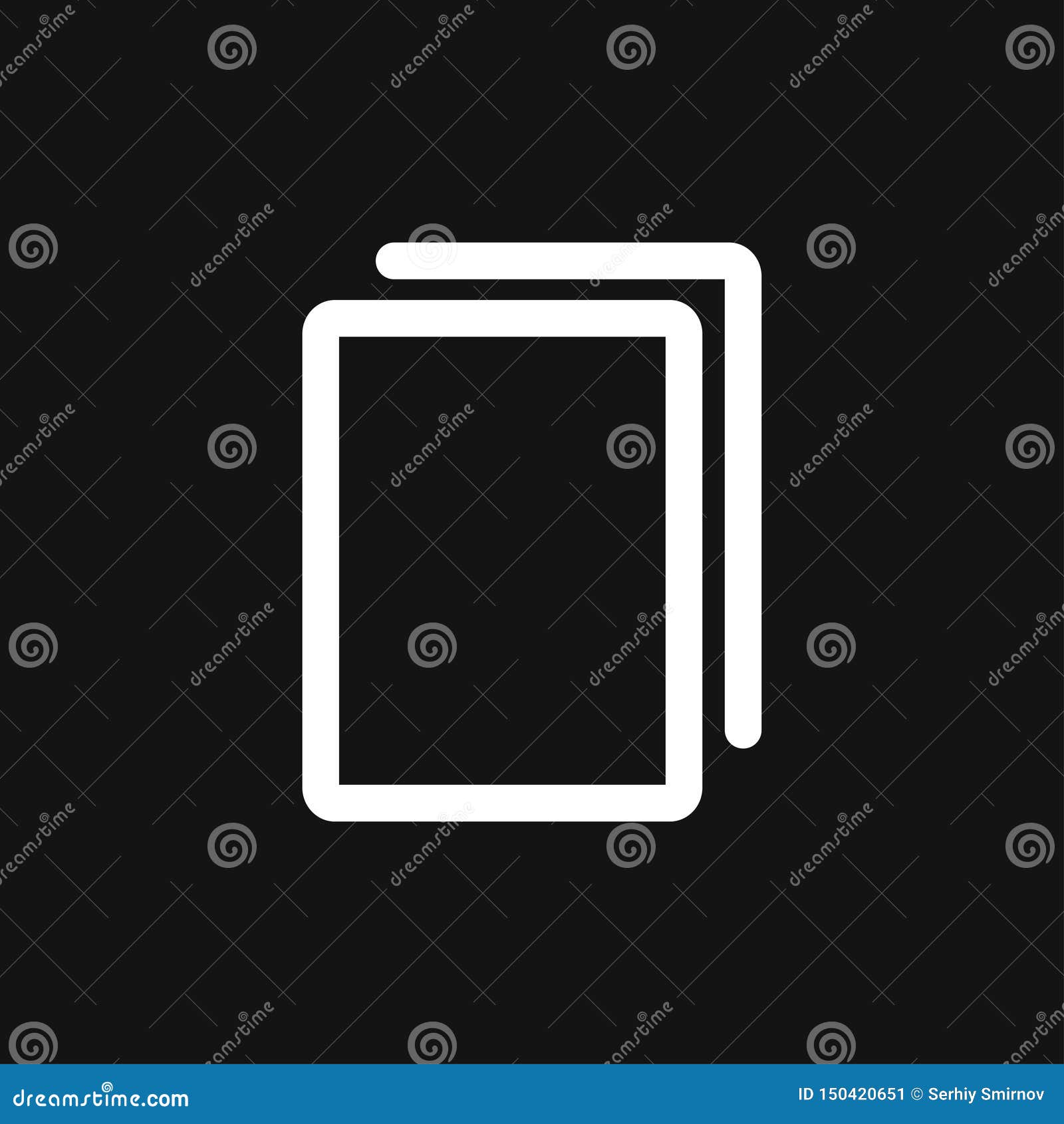 Copy Vector Icon. Duplicate App Symbol. Creative UI Item Stock ...