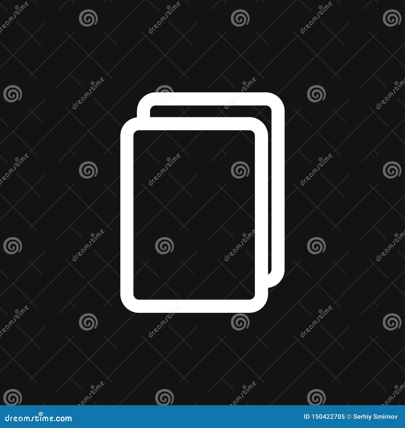 Copy Vector Icon. Duplicate App Symbol. Creative UI Item Stock ...