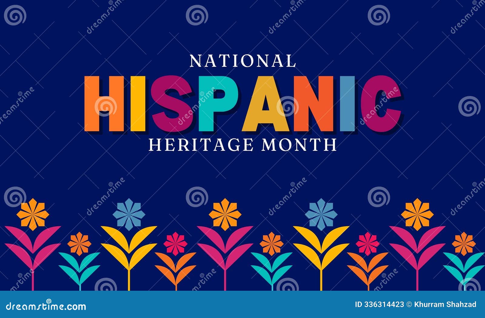 National Hispanic Heritage Month Vector For Card, Banner, Poster And ...