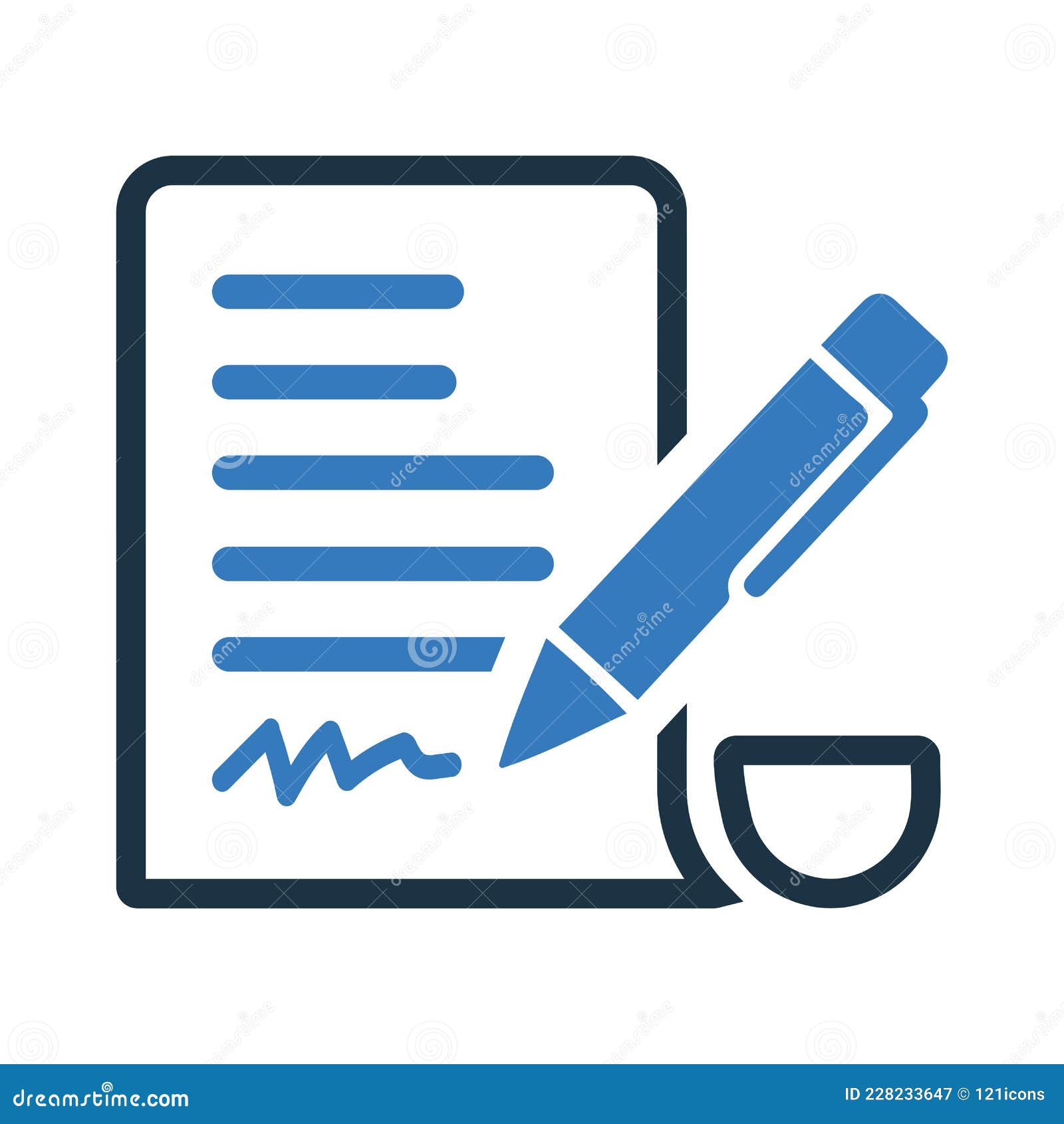 Copy Writing, Edit, Editing, Writing Icon. Simple Vector Design Stock ...