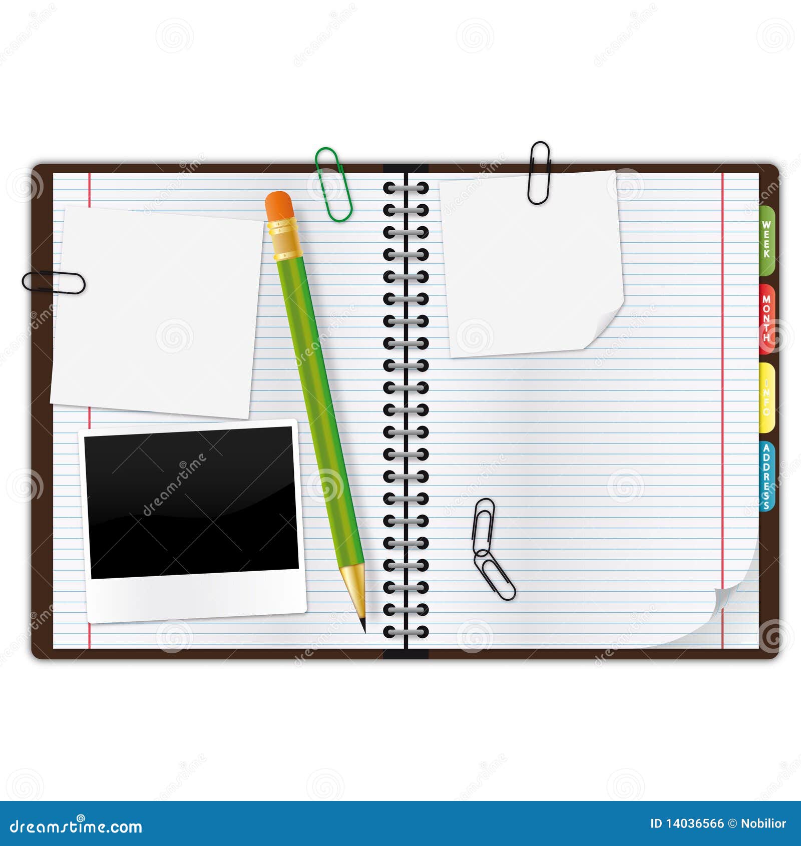 Copybook stock illustration. Illustration of book, blog - 14036566