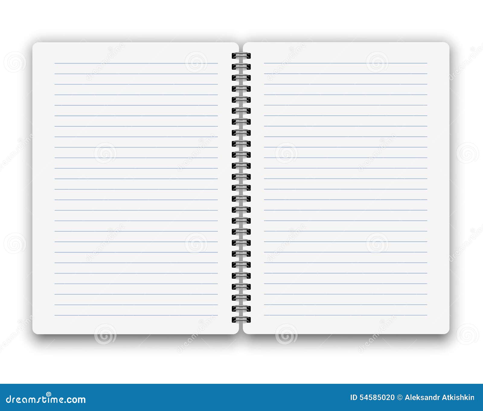 Copybook template stock vector. Illustration of book - 54585020