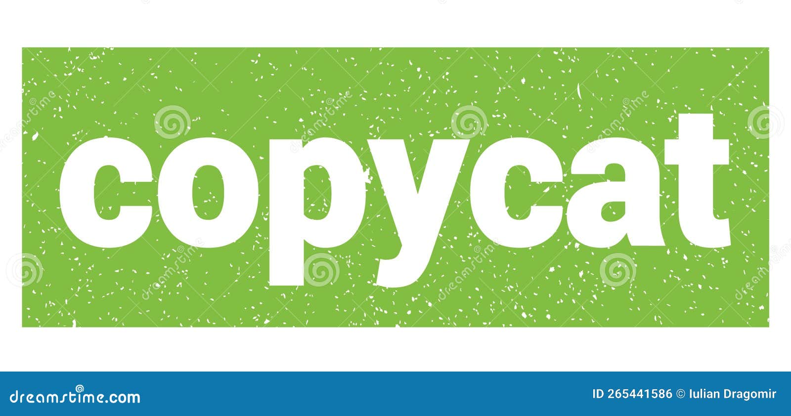 Copycat Text Written on Green Stamp Sign Stock Illustration ...