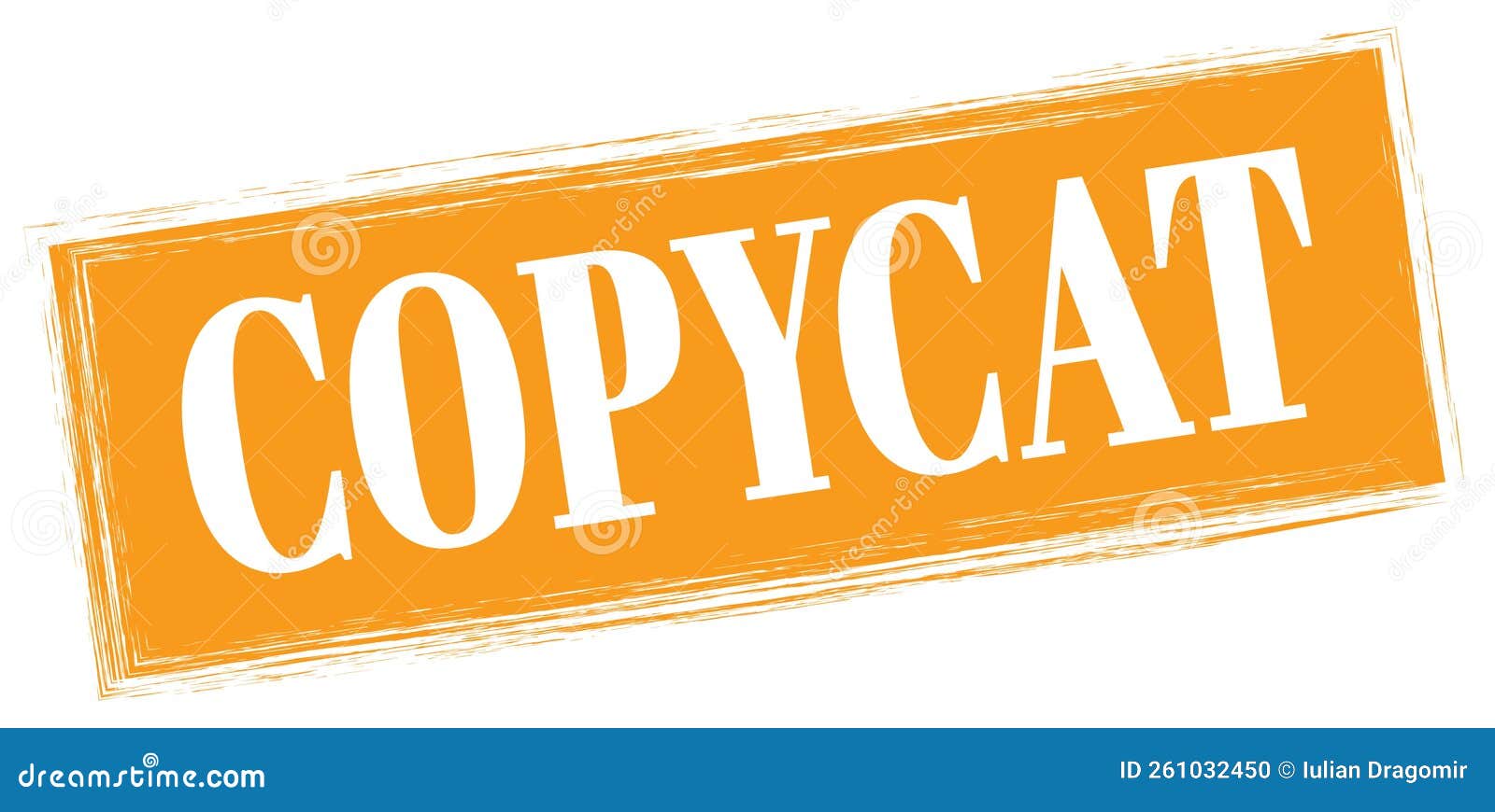 COPYCAT Text Written on Orange Stamp Sign Stock Illustration ...