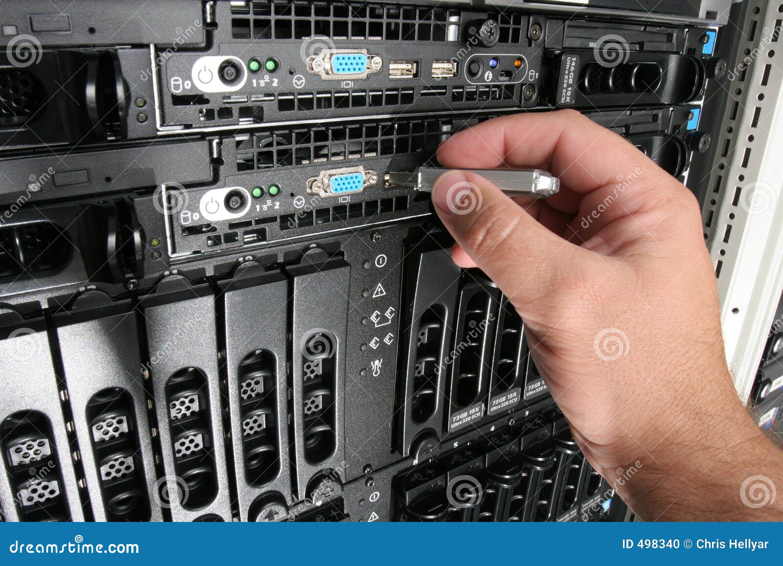 Copying Data from the Server Stock Photo - Image of conspiracy, router ...