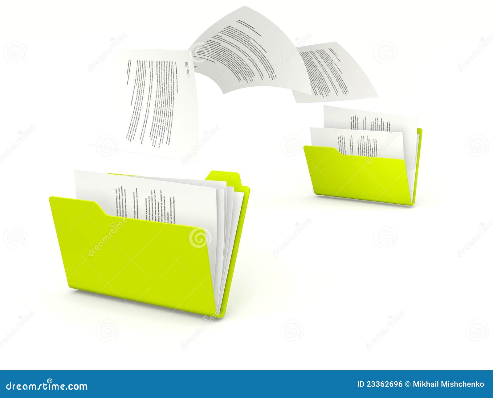 Copying files from folder stock illustration. Illustration of project ...